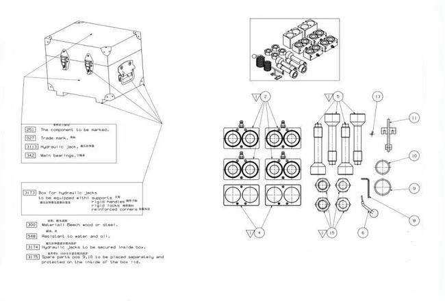 Marine Diesel Engine Hydraulic Bolt Tensioning Cylinder Hydraulic Bolt ...